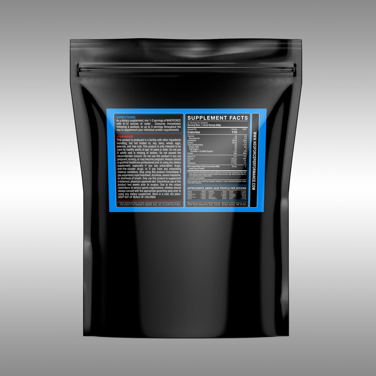 NeoForce WHEYFORCE Vanilla (5 LB) - Naturally Sweetened Whey Protein ...